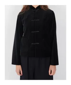 Comme Des Garçons Long Sleeve Casual Jacket With Japanese Knot Detail