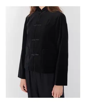 Comme Des Garçons Long Sleeve Casual Jacket With Japanese Knot Detail