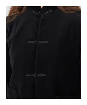 Comme Des Garçons Long Sleeve Casual Jacket With Japanese Knot Detail