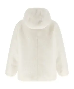 Prada Reversible Zip-up Hooded Jacket - White