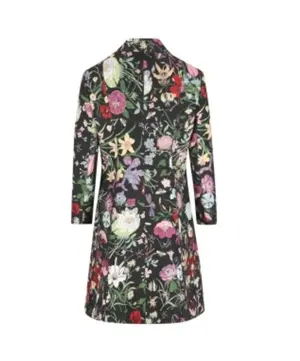 Gucci Floral Print Collared Coat