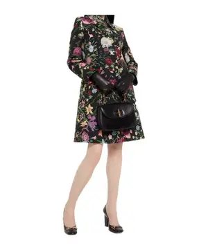 Gucci Floral Print Collared Coat