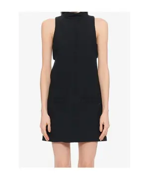 COURREGES Sleeveless Pocket Dress - Black