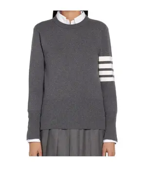 Thom Browne 4-bar Crewneck Knit Jumper