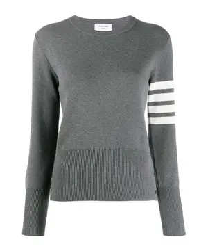 Thom Browne 4-bar Crewneck Knit Jumper