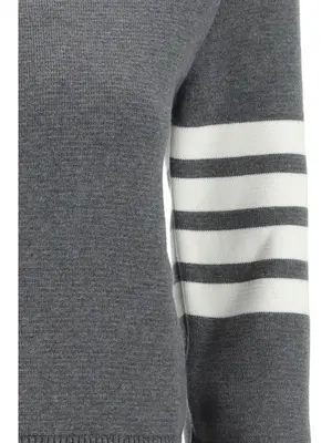 Thom Browne 4-bar Crewneck Knit Jumper