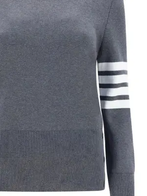 Thom Browne 4-bar Crewneck Knit Jumper