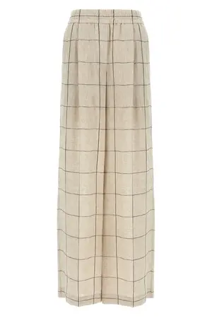Brunello Cucinelli Checks Pants For Women