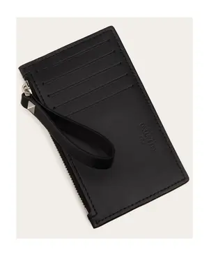 Valentino Garavani Vltn Logo Printed Zipped Cardholder
