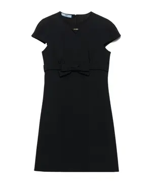 Prada Sablé Compact Short Dress