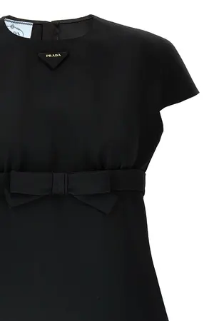 Prada Sablé Compact Short Dress