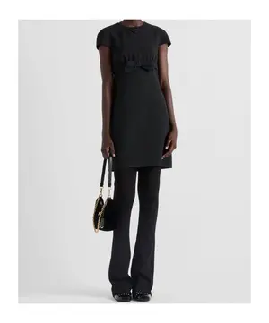 Prada Sablé Compact Short Dress
