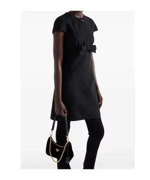 Prada Sablé Compact Short Dress