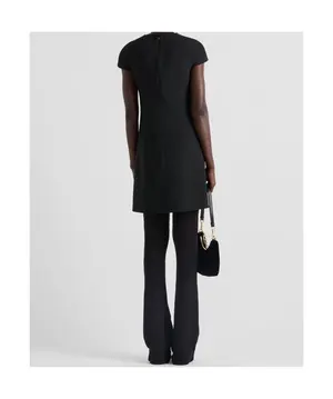 Prada Sablé Compact Short Dress