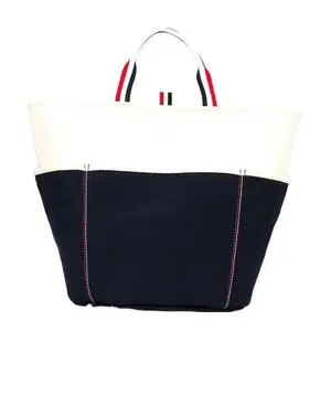 Thom Browne Large Double-face Canvas Tote Bag - Black