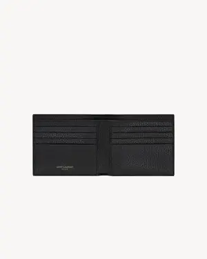 Saint Laurent Tiny Cassandre East/west Wallet - Black