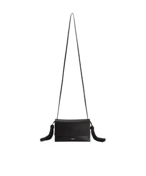 JIL SANDER Tassel Crossbody Bag - Black