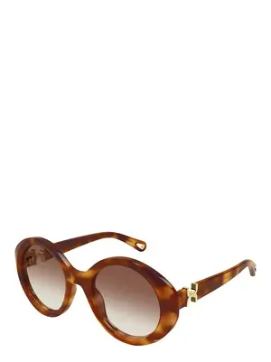Chloé Round Frame Sunglasses - Brown