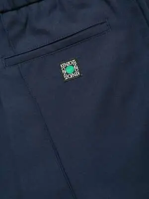 Kenzo Piped-trim Drawstring Waist Trousers