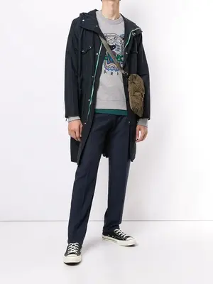 Kenzo Piped-trim Drawstring Waist Trousers