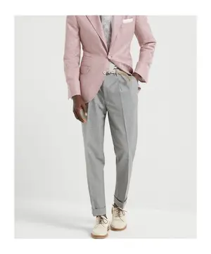 Brunello Cucinelli Pleated Tailored Trousers - Grey