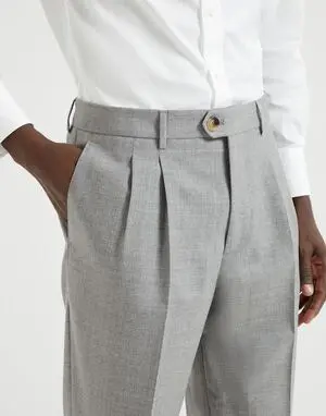 Brunello Cucinelli Pleated Tailored Trousers - Grey
