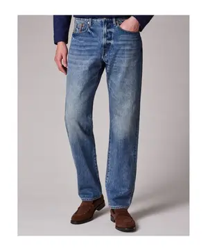 Paul Smith Relaxed Tapered-fit Vintage-wash Jeans - Blue