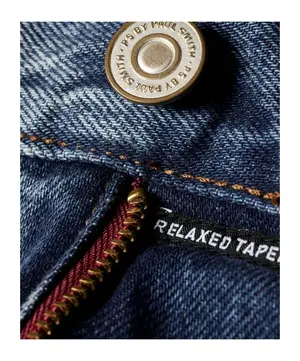 Paul Smith Relaxed Tapered-fit Vintage-wash Jeans - Blue