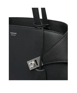 FERRAGAMO Hug Top-zip Leather Shoulder Bag