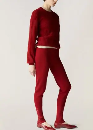 Loro Piana Knitted Drawstring Leggings