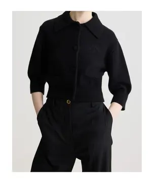PATOU Buttoned-up Wool Cardigan