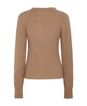 Stella McCartney Ribbed Knitted Long Sleeved Jumper With Knot Detailing