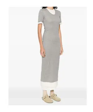 JIL SANDER Ribbed Midi Dress