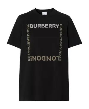 Burberry Logo Detailed Crewneck T-shirt