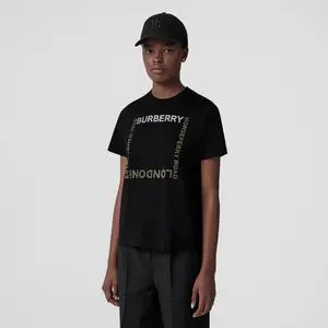 Burberry Logo Detailed Crewneck T-shirt