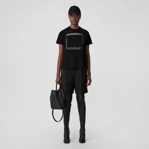 Burberry Logo Detailed Crewneck T-shirt