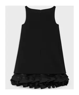 Celine Bouquet Mini Dress In Gauffered Double Wool