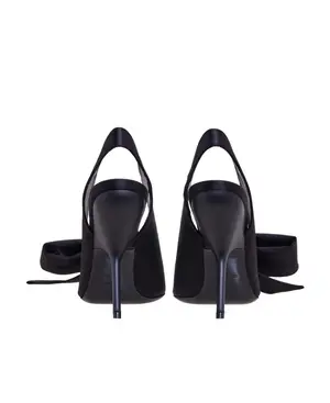 FERRAGAMO Pointed-toe Slingback Pumps With Bow Detailing