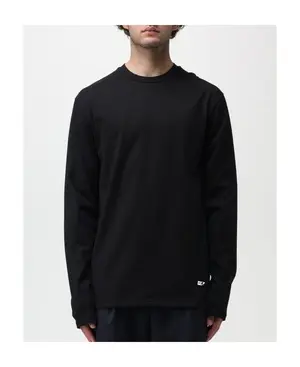 JIL SANDER Long-sleeved Crewneck T-shirt - Black