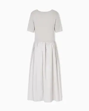 Emporio Armani Short Sleeve Midi Dress - Grey