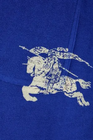 Burberry Elasticated Drawstring Shorts With Equestrian Knight Print - No