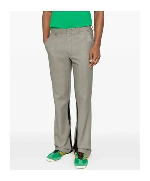 GALLERY DEPT. Plaid Trousers With Color Blocking - Gray