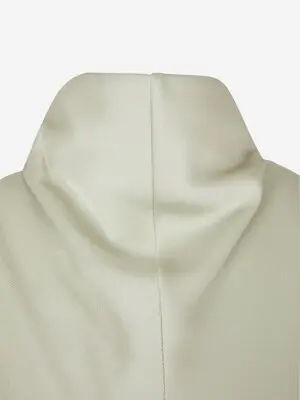 JIL SANDER Sleeveless Hanging Neckline Satin Maxi Dress