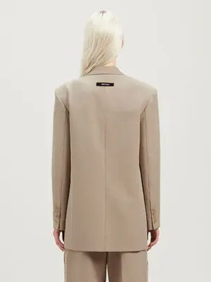Palm Angels Knit Tape Cotton Blazer