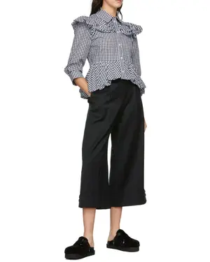 Simone Rocha Straight Pleated Casual Pants