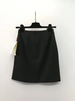 Alexander McQueen High Waist Asymmetrical Skirt With Side Slit