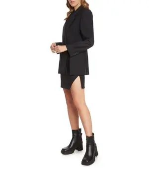 Alexander McQueen High Waist Asymmetrical Skirt With Side Slit