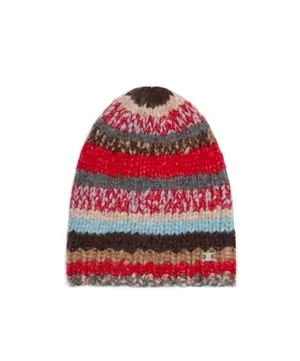 Celine Beanie In Mouline Alpaca And Wool - Multicolor
