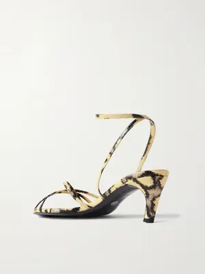 Proenza Schouler Uma Snakeskin High-heeled Sandals