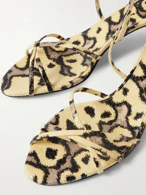 Proenza Schouler Uma Snakeskin High-heeled Sandals